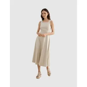 HOBBS LONDON Trinity Linen Midi Dress