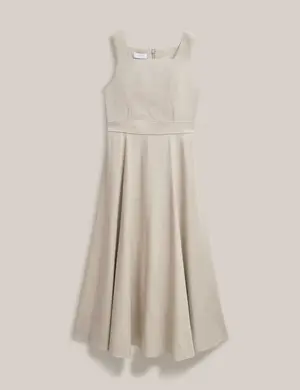 HOBBS LONDON Trinity Linen Midi Dress