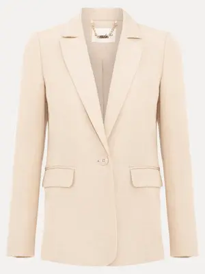 PHASE EIGHT Elena Linen Blend Single Breasted Blazer
