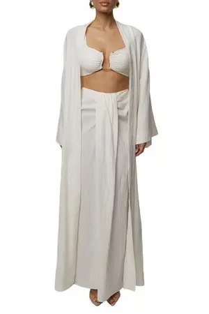 JLUXLABEL Maxi Duster With Belt