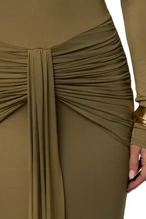 JLUXLABEL Maxi Dress With Open Back And Ruching