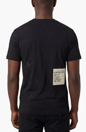 ROBERTO VINO Signature Slim Fit Tee - Black
