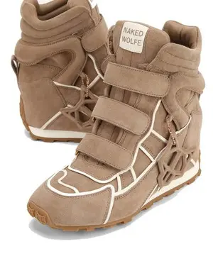 NAKED WOLFE Element Suede Wedge Boots