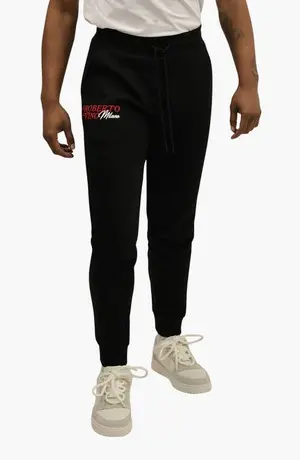 ROBERTO VINO Slim Fit Graphic Pants
