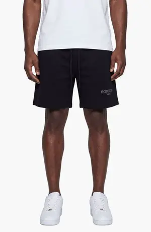 ROBERTO VINO Relaxed Fit Rv Embroidered Shorts