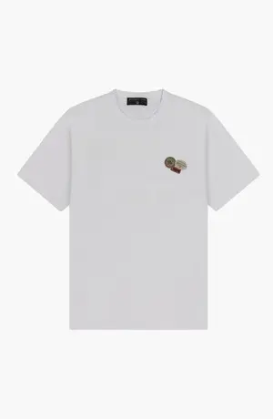 ROBERTO VINO Patches Oversize Cotton Tee - White