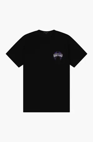 ROBERTO VINO Chasing The Sun Slim Fit Tee - Black