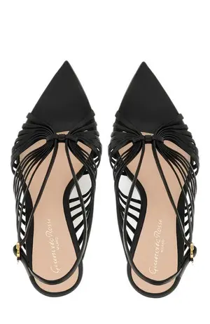GIANVITO ROSSI Muse 85 Sandal - Black Leather