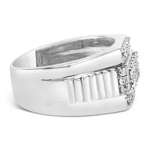 HAUS OF BRILLIANCE 1.00 Cttw Diamond Multi-row Band Ring
