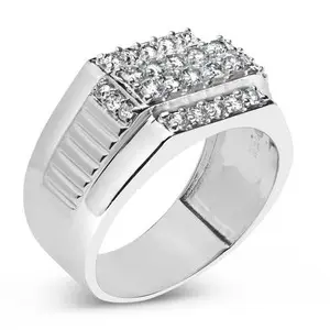 HAUS OF BRILLIANCE 1.00 Cttw Diamond Multi-row Band Ring