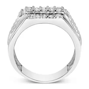 HAUS OF BRILLIANCE 1.00 Cttw Diamond Multi-row Band Ring