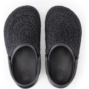 THE SAK Crocheted Clogs With Ankle Strap - Ash Static