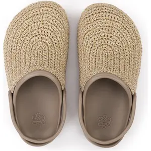 THE SAK Crocheted Clogs With Ankle Strap Bamboo Static