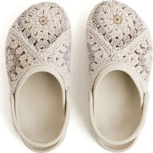 THE SAK Crocheted Clogs With Ankle Strap - Sand Patch