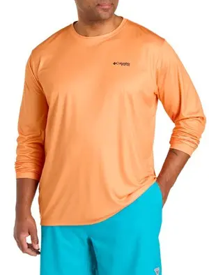 Columbia Big & Tall Terminal Tackle Pfg Fish Flag Long-sleeve T-shirt - Bright Nectar