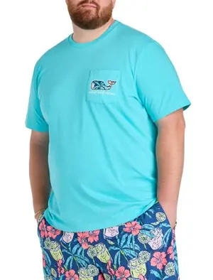 Vineyard Vines Big & Tall Forita Palms Whale Graphic Tee