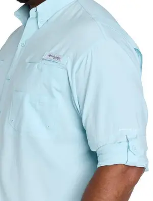 Columbia Big & Tall Pfg Tamiami Sport Shirt - Marine Light