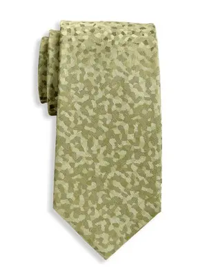 SYNRGY BY DXL Abstract Patterned Neck Tie Green