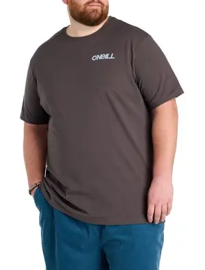 O'Neill Big & Tall Dawn Classic Graphic Tee - Graphite
