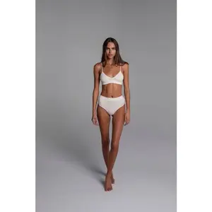 LDMA Low Show V Bralette - Cream