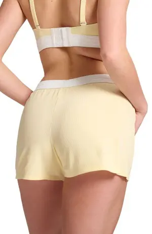 SIELLA Organic Cotton Rib Boxer Short - Lemonade
