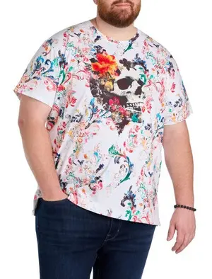 Robert Graham Big & Tall Deadly Blossom Graphic Tee