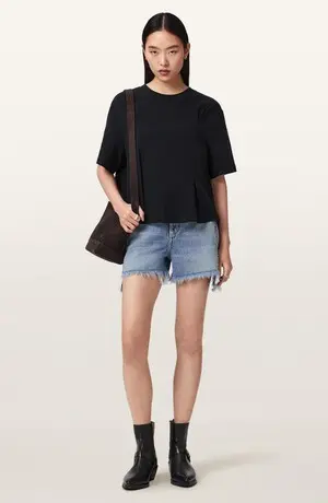 ALLSAINTS Sofia Lisa Boxy Graphic T-shirt - Black