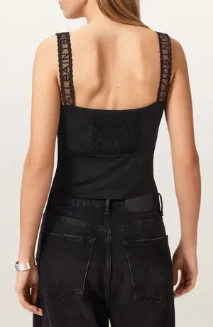 ALLSAINTS Celena Crop Tank - Black