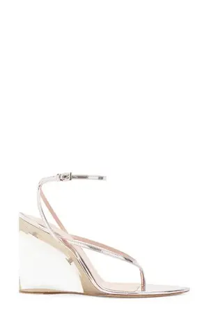 Alaïa Invisible Wedge Ankle Strap Sandal