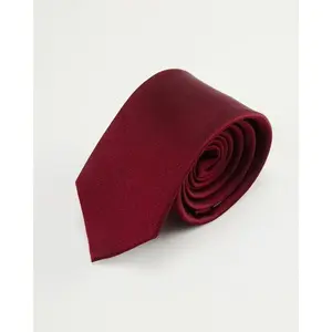 KNOTTERY & CO Knottery & Co. Mulberry Silk Twill Neck Tie Burgundy