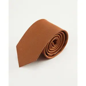 KNOTTERY & CO Knottery & Co. Mulberry Silk Twill Neck Tie Cinnamon Brown