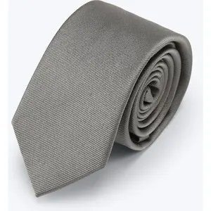KNOTTERY & CO Knottery & Co. Mulberry Silk Twill Neck Tie Grey