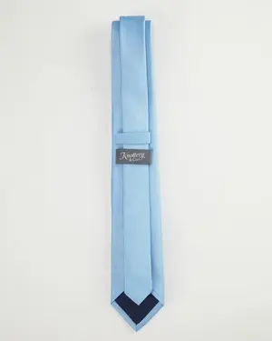 KNOTTERY & CO Mulberry Silk Twill Neck Tie - Sky Blue