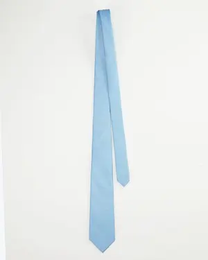 KNOTTERY & CO Mulberry Silk Twill Neck Tie - Sky Blue