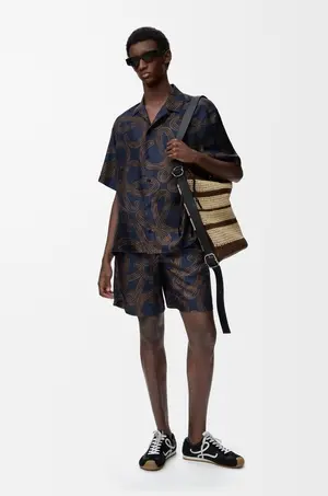 Loewe Short Sleeve Shirt In Silk