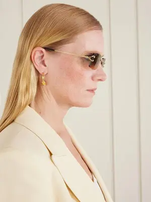 Cartier Squared-frame Sunglasses - Gold