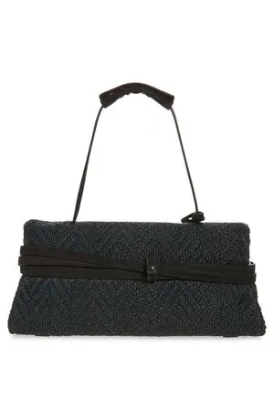 Moschino Tie Me East/west Shoulder Bag - 00a Black/black