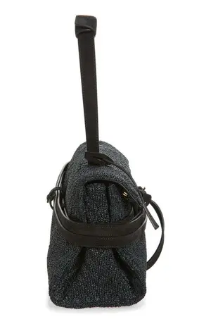 Moschino Tie Me East/west Shoulder Bag - 00a Black/black