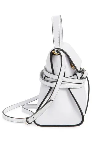 Moschino Small Tie Me Top Handle Bag - White