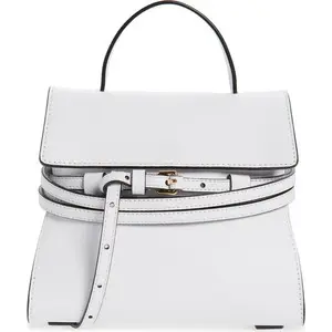 Moschino Small Tie Me Top Handle Bag - White