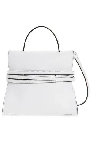 Moschino Small Tie Me Top Handle Bag - White