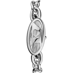 DIESEL® D-era Oval Bracelet Watch - Silver