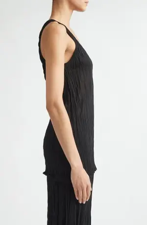 TOTEME Crinkled Sweater Tank - Black
