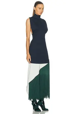 Alaïa Sleeveless Turtleneck Knit Dress