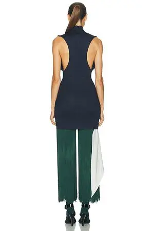 Alaïa Sleeveless Turtleneck Knit Dress