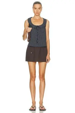 DEIJI STUDIOS Round Collar Top