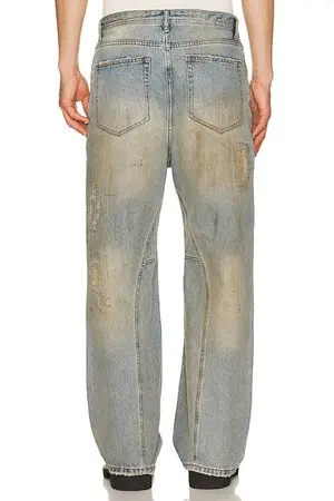 Andersson Bell Destroyed Wide Leg Jeans
