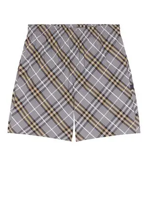 Burberry Check Swim Short - Wave Blue Check