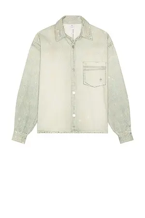 WON HUNDRED Maza Printed Denim Shirt