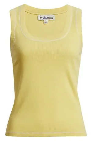 CITY BLUES Square Neck Tank - Sunshine